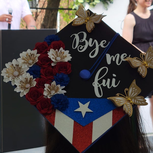 Graduation Cap Toppers/ Flower Graduation Cap/ Glitter Cap ...