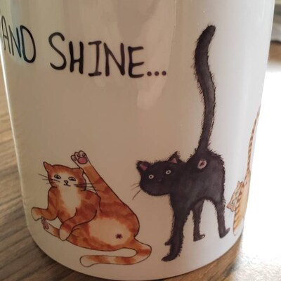 Cat Butt Mug / Rise and Shine, Asshole Mug / Cat Butthole Gift / Cat ...