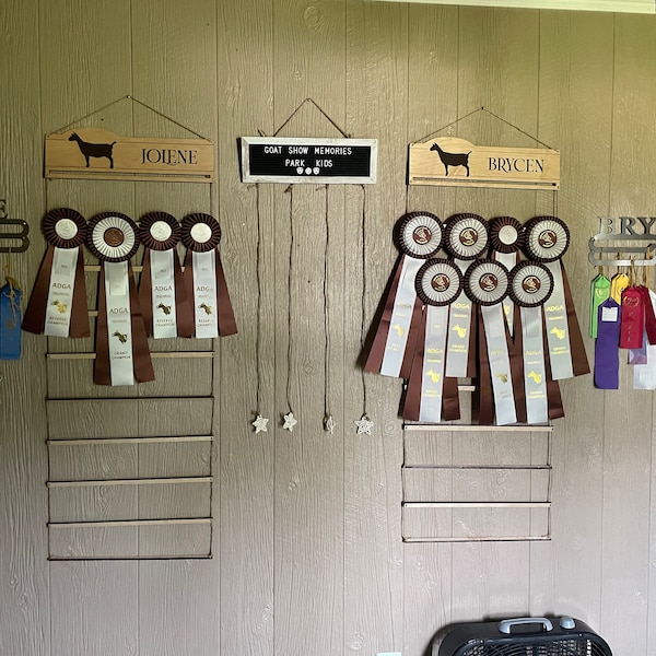 Personalized 4H Show Ribbon Holder: Livestock Award Display - Etsy