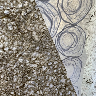 Handmade Buddha Leaf Kozo Paper natural Thai Mulberry Paper by Kozo ...