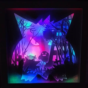 Gengar Haunter Ghastly Pokemon Stencil Silhouette SVG File PNG File ...