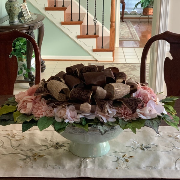 Luxury Floral French Country Table Centerpiece-spring Summer Cottage ...