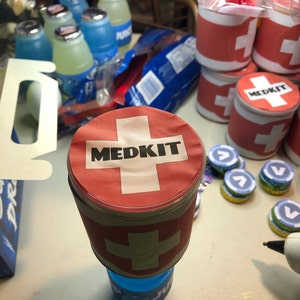 Medkit Wrappers, Health, Bandage, Printable, Chip Can, Labels, Gamer ...