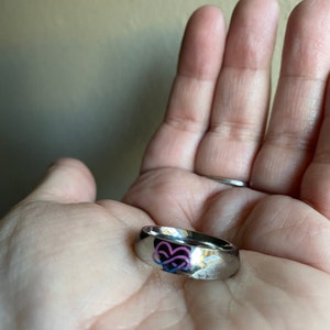 Stainless Steel Engraved LGBT Symbol Rings: Gay, Lesbian, Pansexual ...