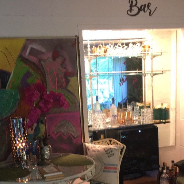 Bar Sign | Cursive Bar Sign | Metal Cursive Bar Sign | Bar Script Word ...