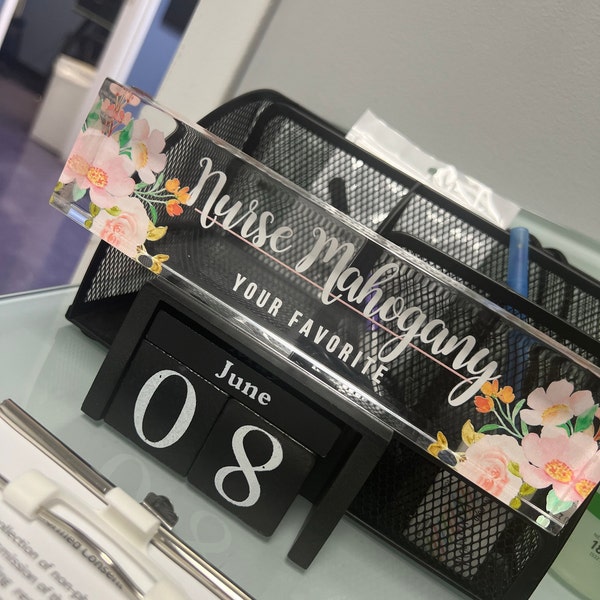 Office Desk Name Plate Personalized, Custom Name Plates for Desk ...