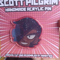 SCOTT PILGRIM || Holographic Acrylic Pin - Etsy Canada