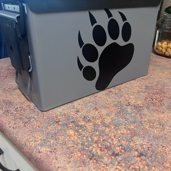 Grizzly Bear Paw Print Brown Bear Vinyl Decal Sticker Car Truck Wall - Etsy