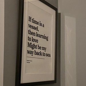 Custom Song Lyric Print Music Poster Wall Art A5 A4 A3 Typographic ...