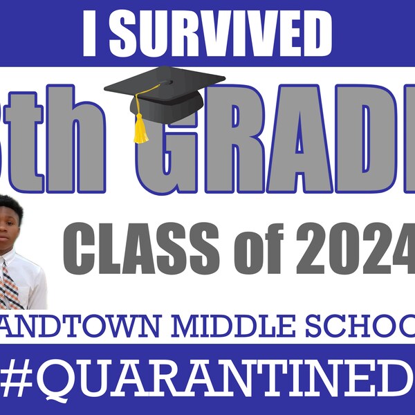 Class of 2024 Senior Graduation Yard Sign Instant Download, Class 2024 ...