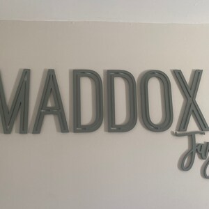 Stacked Custom Name Sign Wood Name Sign Nursery Sign | Etsy