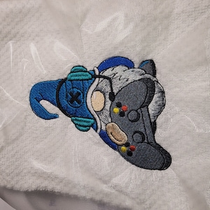 Gamer Gnome Embroidery Design, Video Game Embroidery Designs, Instant ...