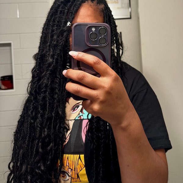 NEW Mermaid Locs Handmade Crochet Locs With Human Hair Deep Wave ...