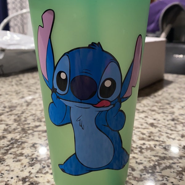 Stitch Inspired Color Changing Cup or Clear Tumbler With Name - Etsy