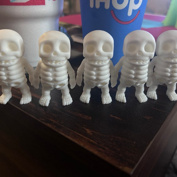 Tiny Articulated Skeleton, 3D Printed, Designed by ZOU3D - Etsy