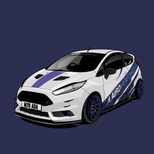 Custom Car Portrait Car Illustration Vector Art Custom - Etsy