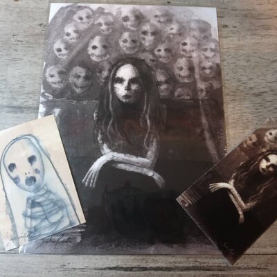 Demons Never Leave 5x7 Print of Original Painting by Sophia Rapata - Etsy