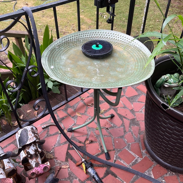 20 Rust Bird Bath With Stand - Etsy