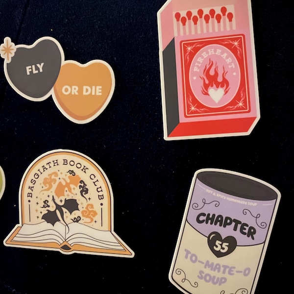 Shadow Daddy Heart Sticker, Romantasy Kindle Sticker, ACOTAR Sticker ...