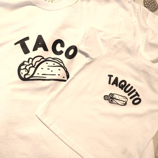 Taco Burrito Taquito Svg Matching Shirts SVG Father's Day Mother's Day ...