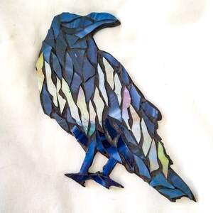 Northern Lights Raven Glass Mosaic - Etsy