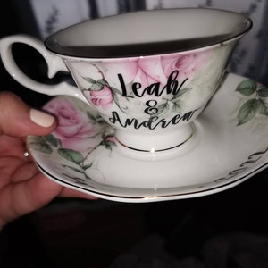 Tea Cup Personalized Tea Cup Custom Tea Cup Tea Lover - Etsy