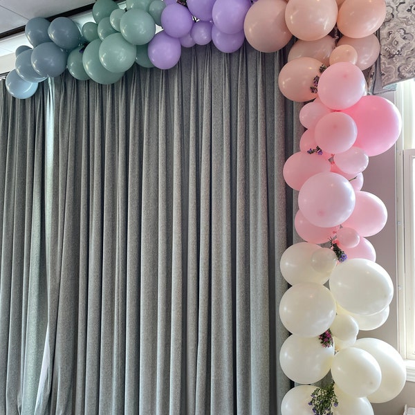 Rainbow DIY Balloon Arch Kit | Pastel Balloon Garland | Pastel Rainbow ...