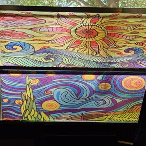 Tree of Life Privacy Windows Film Stained Glass Window Stickers Static ...