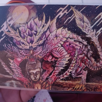 Odogaron Print, Monster Hunter World Art, Watercolor Art, Mhw Iceborne ...