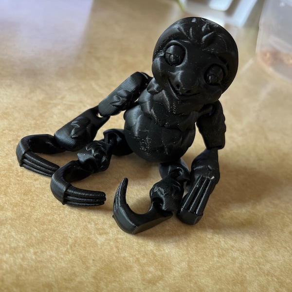 Cute Flexi Print-in-place Sloth STL File for 3D Printing Now With 3MF ...