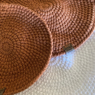 Rustic Round Trivet Crochet Pattern Farmhouse Hot Pad Crochet - Etsy