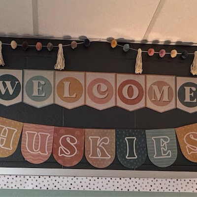 Classroom Birthday Printable Display, Editable in Canva, Boho Modern ...