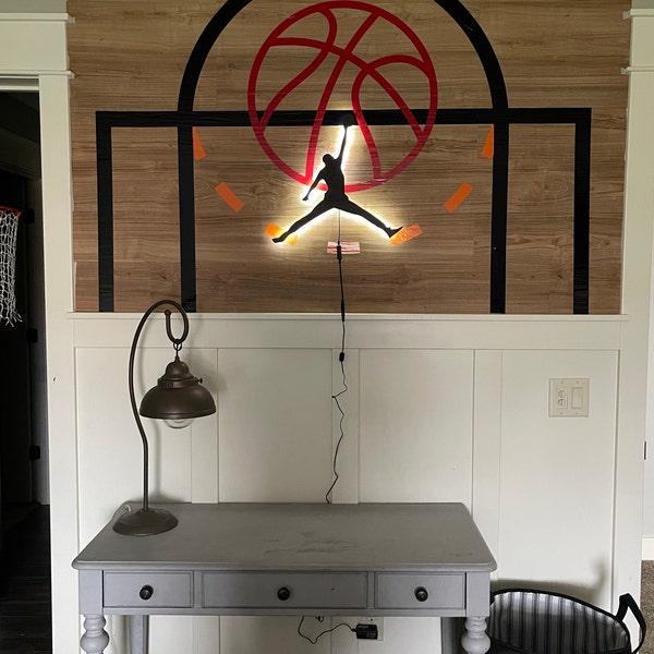 Basketball Free Throw Line Wall Decal. Boy's Room Home Decor ...