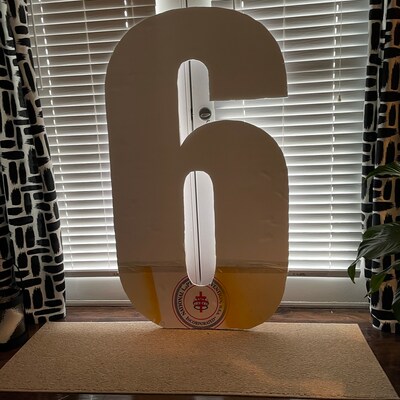 Number 6 All Sizes from 1ft to 5ft/mosaic Numbers From Balloons/pdf ...