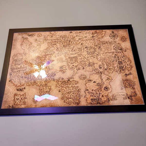 24" X 36" Vintage Runescape World Map Print - Etsy