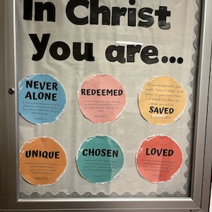 Christian Classroom Bulletin Board Set Bible Bulletin Board Scripture ...