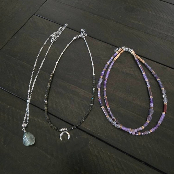 Rainforest Cafe Petite Gemstone Bracelet Turquoise Carnelian Garnet ...