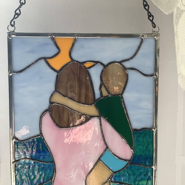 Gymnast - Balance Beam Stained Glass Sun-catcher. When the Floor Just ...