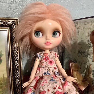 Hidden Dreams™ Rainbow Color Fur Wig Made for Abjd Doll Size UNCLE SD ...