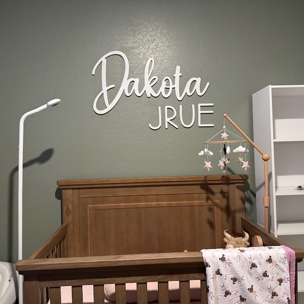 Custom Wood Baby Name Sign | Letter Wall Art | Kids Room Art | Wall Art ...