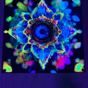 Acid Rain blacklight Trippy Tapestry Psychedelic UV Reactive - Etsy