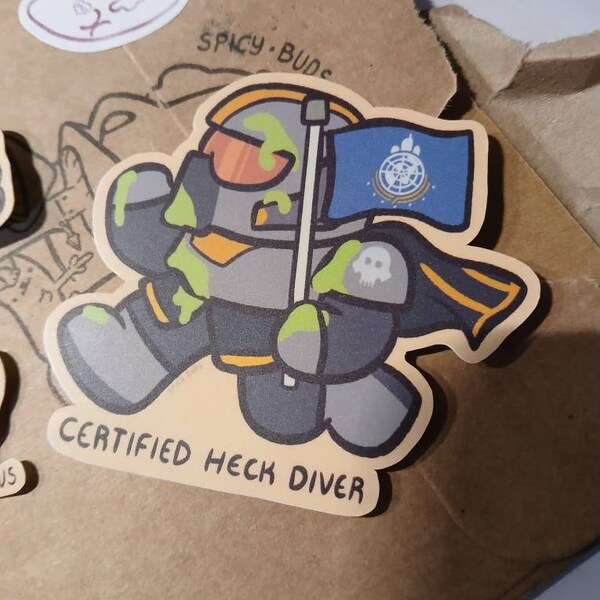 Certified Heck Diver - Helldivers 2 Cute Funny Sticker - Etsy
