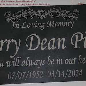 Memorial Stone, Custom in Loving Memory Stone, Memorial Plaque ...