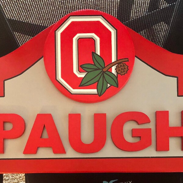 OHIO STATE Buckeyes Sign With Your NAME Custom Made, Wood Decor Sign ...