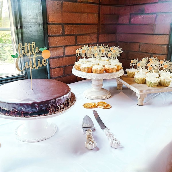 Baby Shower Cake Topper | Little Cutie Cake Topper | Gender Reveal Cake ...