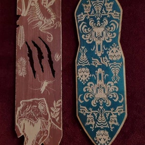 Middle-earth Scroll Map Wooden Bookmark Lord of the Rings - Etsy