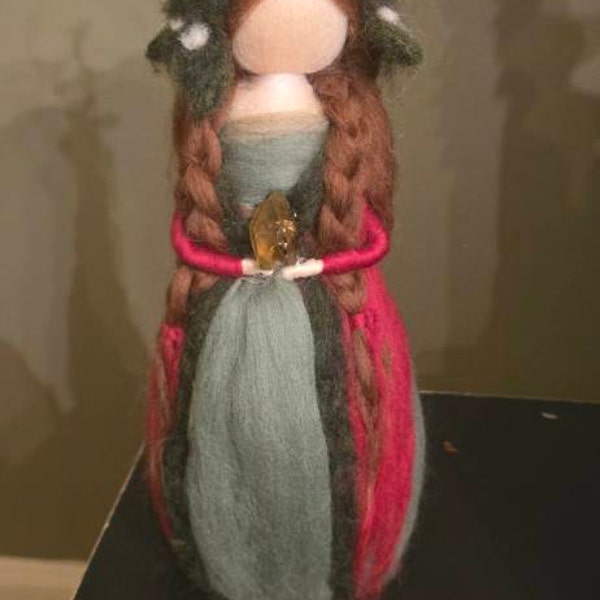 Needle Felt Little Girl Advent Spiral, Waldorf Inspired, Winter Nature ...