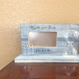 Sand Ceremony Set With Custom Engraving and Hourglass - Etsy Canada