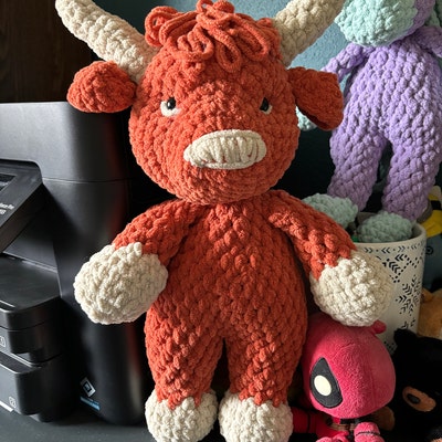 Benny the Highland Cow Pattern, Crochet Highland Cow Pattern Only - Etsy
