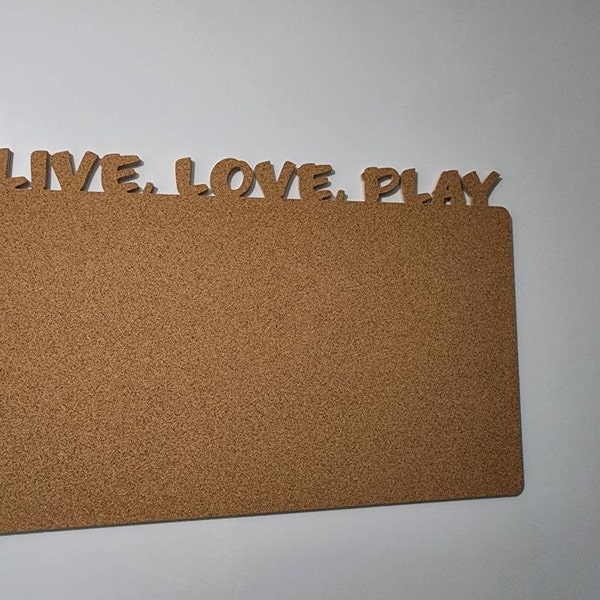 Personalized Cork Board With Name, Cork Board Letters, Personalized ...